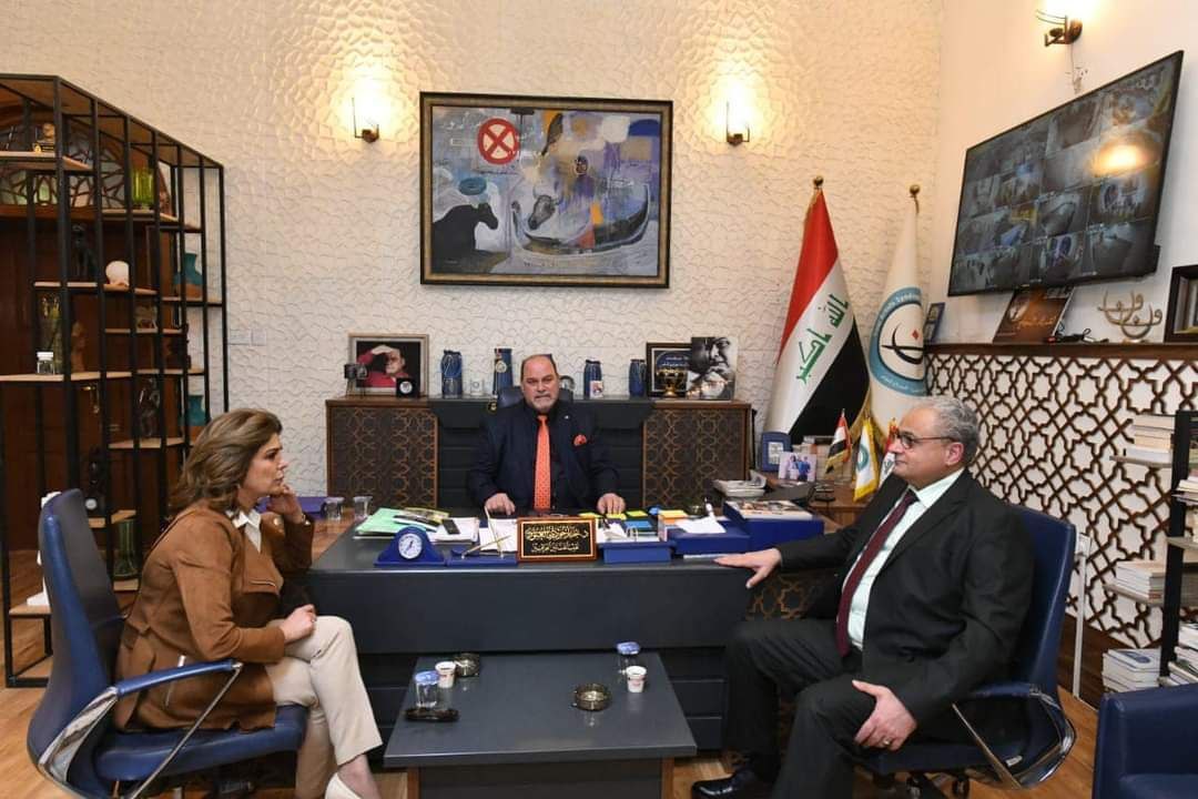 The unveiling of the statue of the artist “Youssef Al-Ani” and the ...